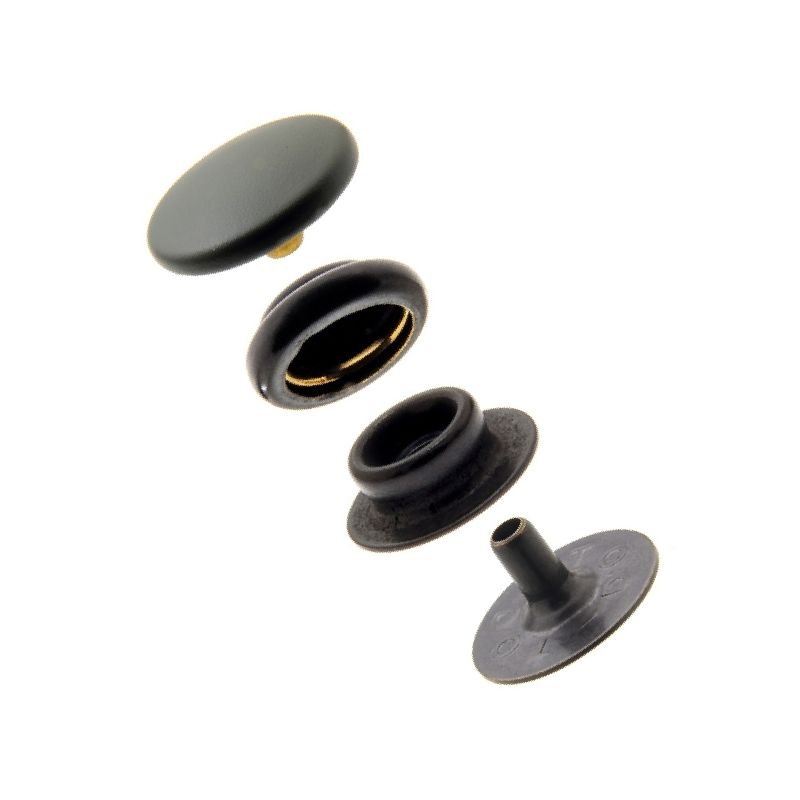 Baby Durable™ Cloth-to-Cloth Snap Fastener Set (Matte Black) 0.229 inch ...