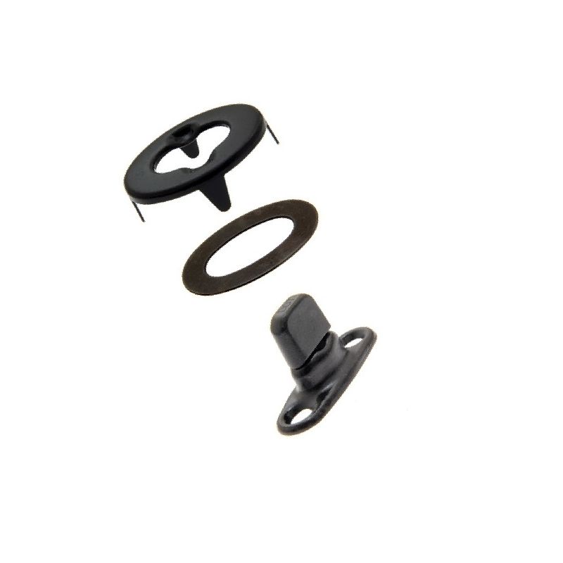 Common Sense® Cloth-to-Surface Turn Button Fastener Set (Black) 0.68 ...