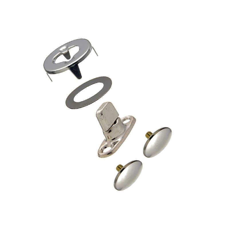 Common Sense® Turn Button Fastener Set - Cloth-to-Cloth (Nickel Plated ...